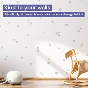Green Watercolour Polka Dot Wall Stickers | Sage Green Nursery Wall ...