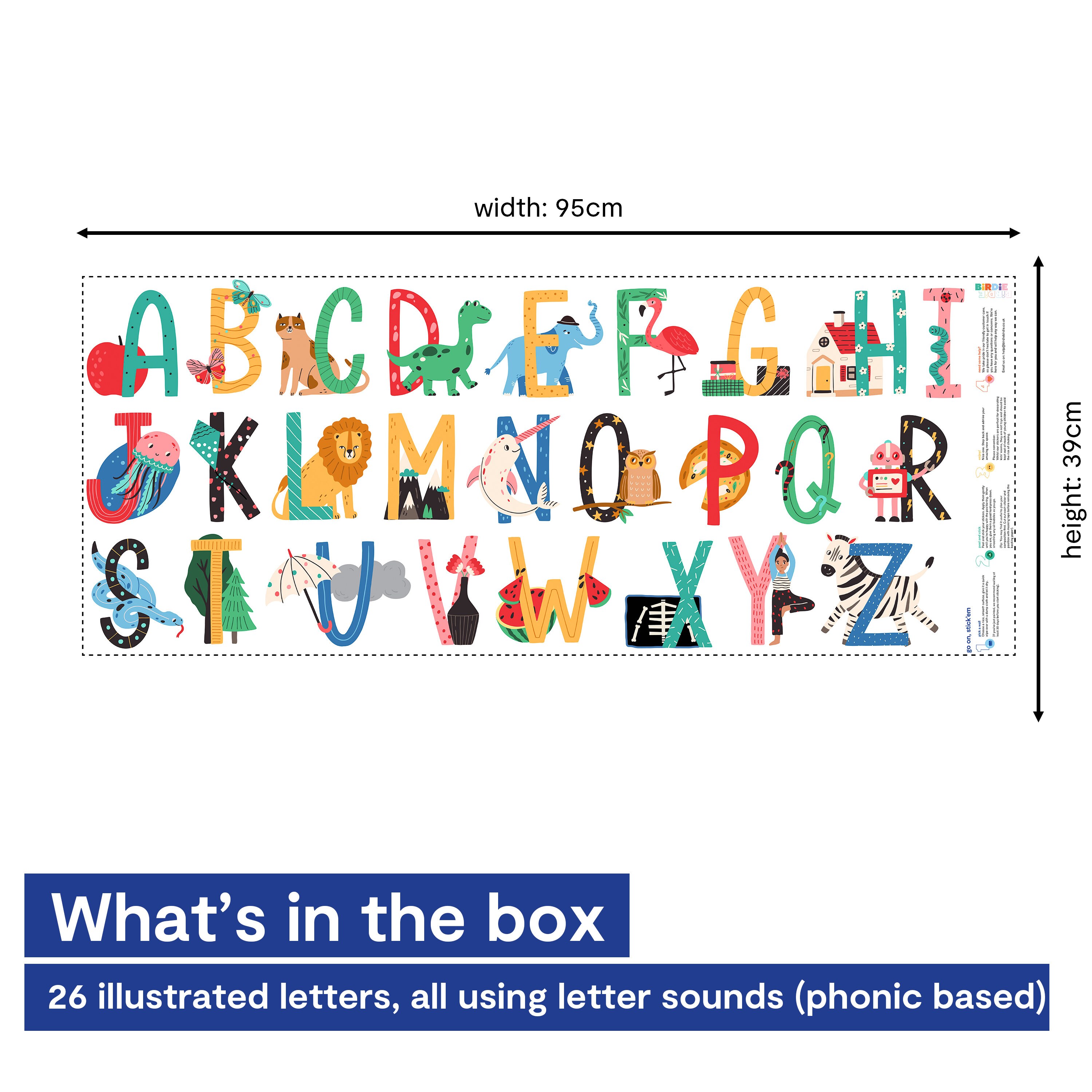 Dry Wall Alphabet Poster