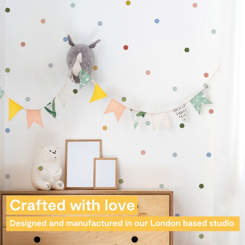 Neutral Polka Dots Decals | Kid's Wall Stickers | Pvc-free, No Odour ...
