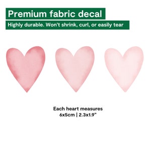 Pink Heart Wall Stickers | Heart Wall Decals for Kids Bedroom, Nursery ...