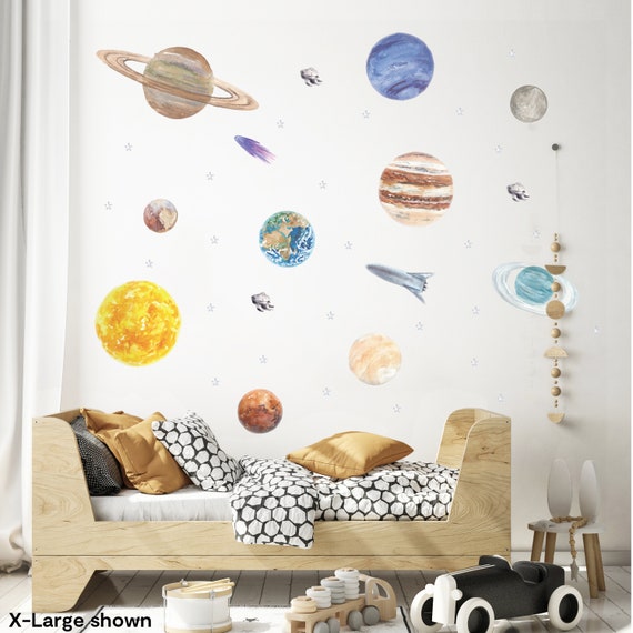 Planet Wall Stickers Space Wall Stickers Solar System | Etsy