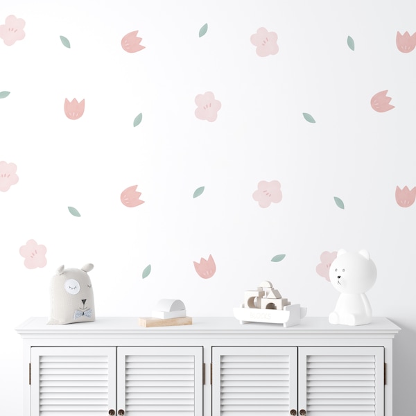 Floral Wall Decals - Etsy