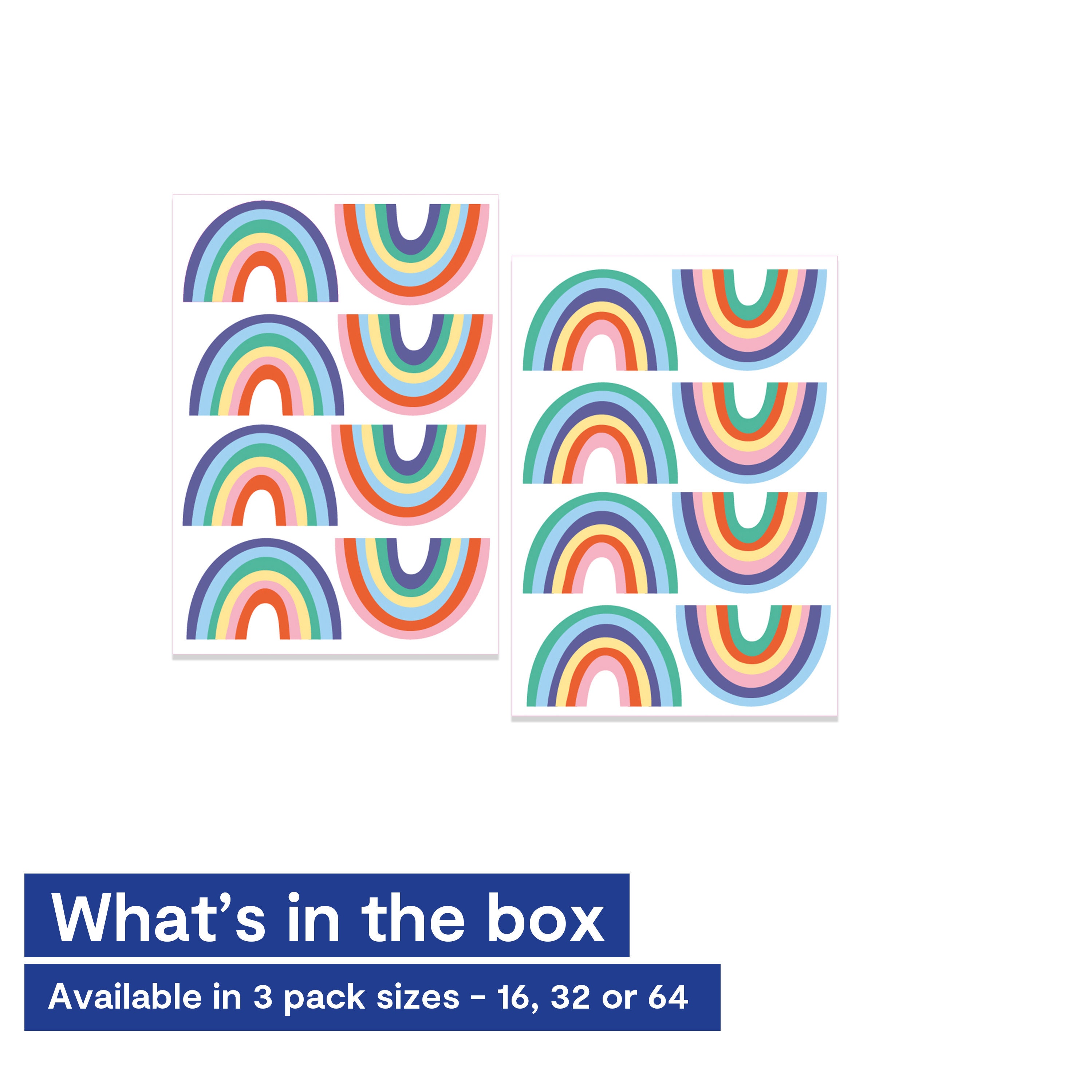 Rainbow Wall Stickers for Kids Bedroom Nursery Playroom - Etsy