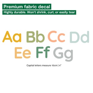 Little Learner Alphabet Numbers Wall Decal Natural Tone ABC Wall ...