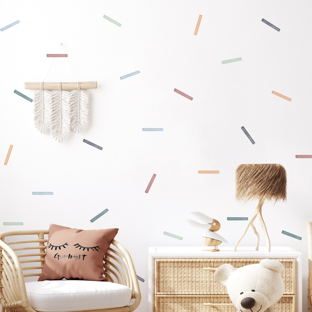 Sprinkle Boho Wall Decal Confetti Wall Stickers for Kids Bedroom ...