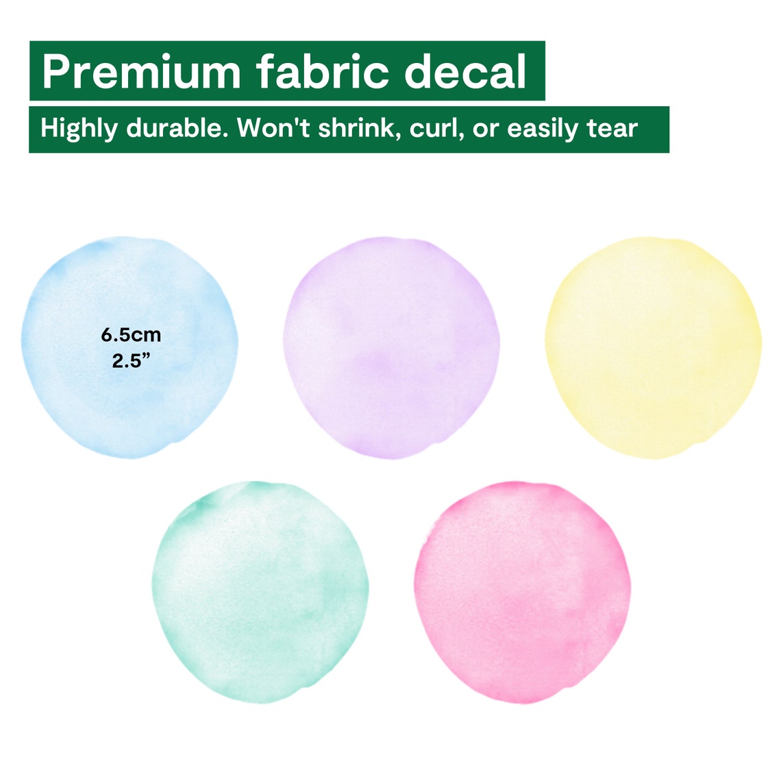 Pastel Watercolour Polka Dot Wall Stickers for Kids Bedroom - Etsy