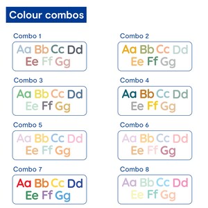 Pastel Alphabet Wall Decal | Number & Letter Learning Mural ...