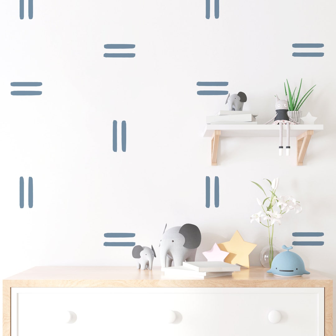 Line Wall Stickers | Modern Abstract Wall Decals | Boho Bedroom Decor ...