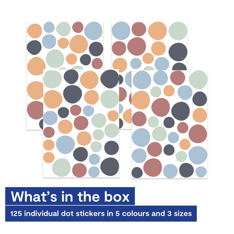 Boho Polka Dot Decals Boho Wall Stickers for Kids Bedroom | Etsy