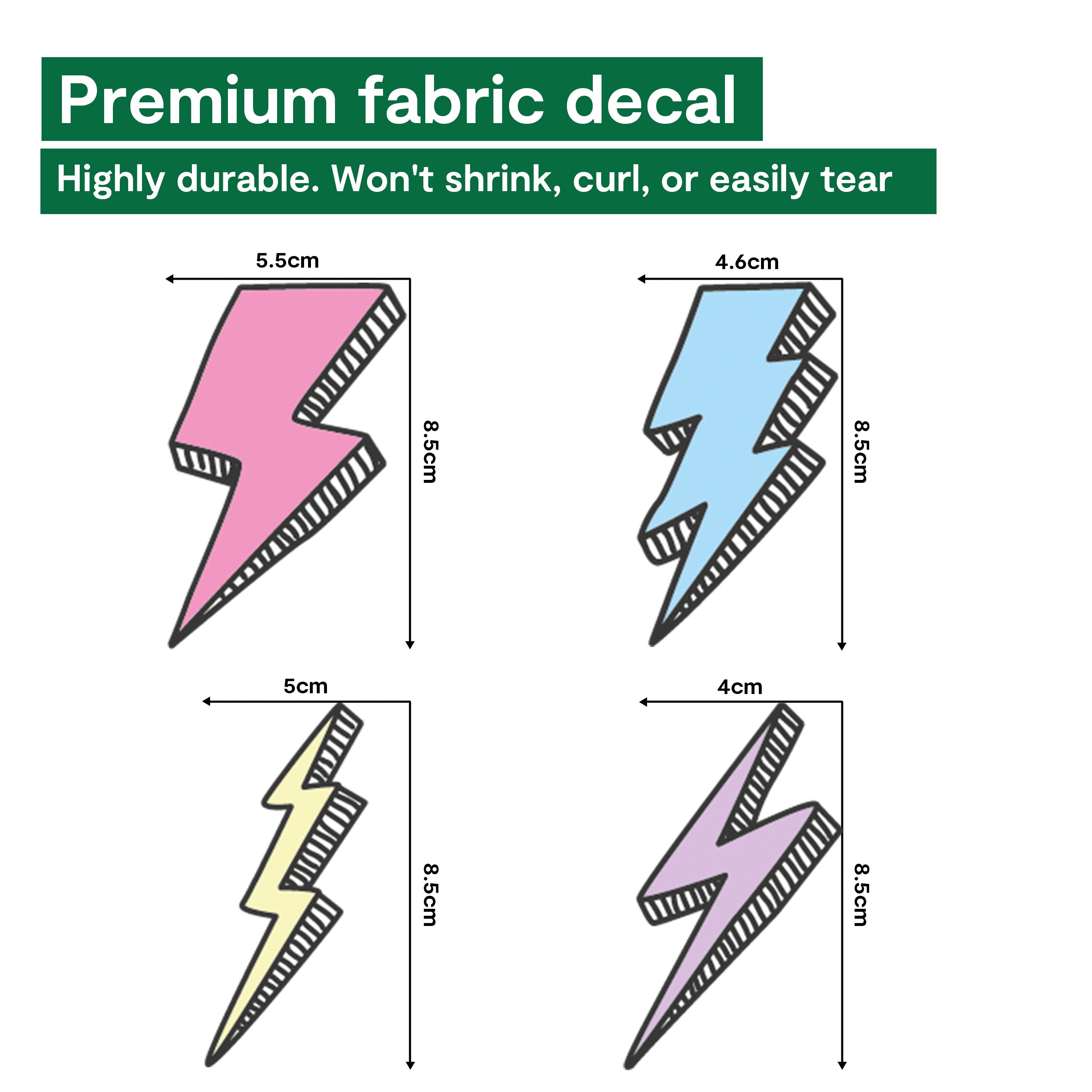 Lightning Bolt Wall Stickers Lightning Bolt Decal for Kids | Etsy