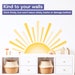 Rising Sun Wall Sticker Rainbow Sun Wall Decal Half Sun - Etsy