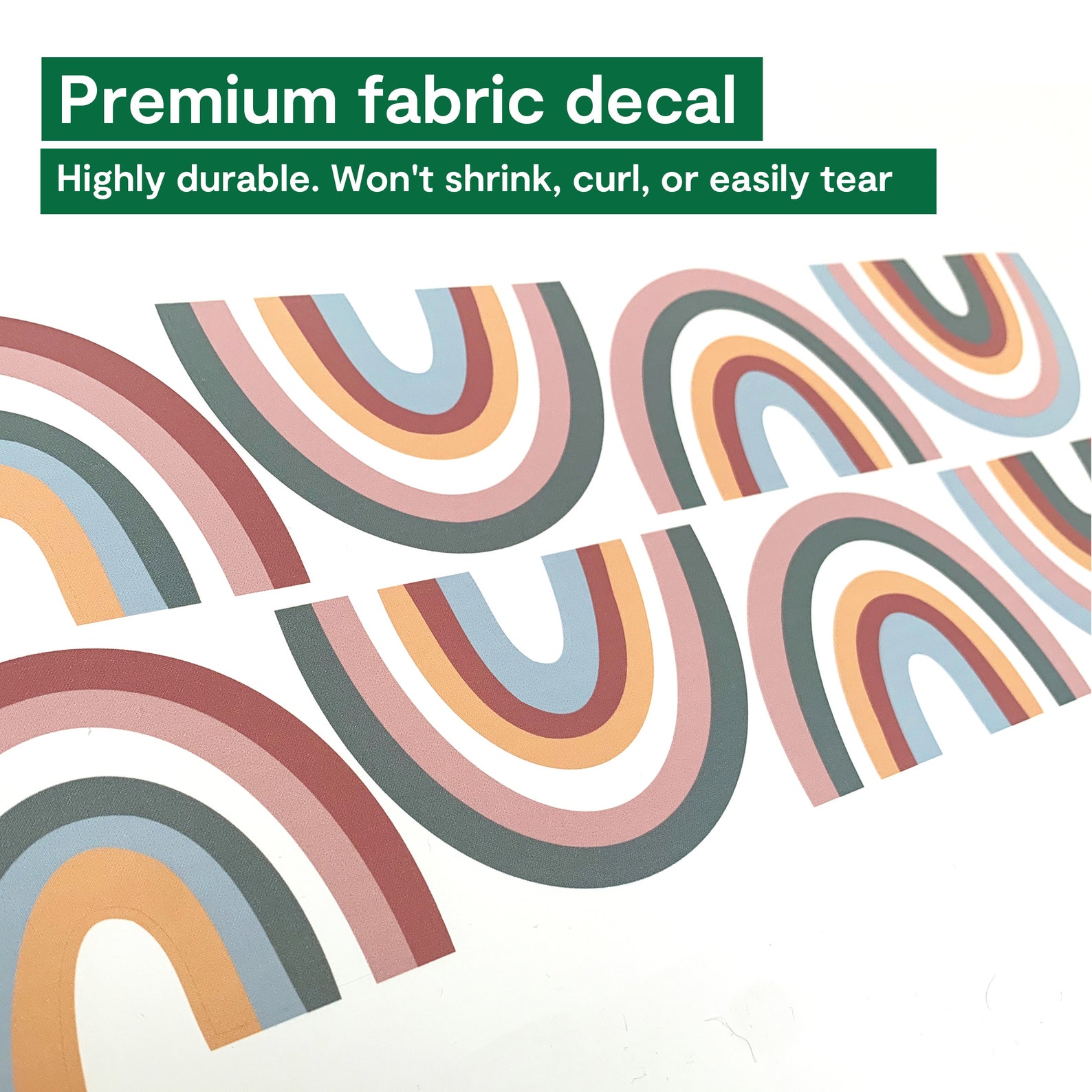 Boho Rainbow Wall Stickers for Kids Bedroom Nursery | Etsy