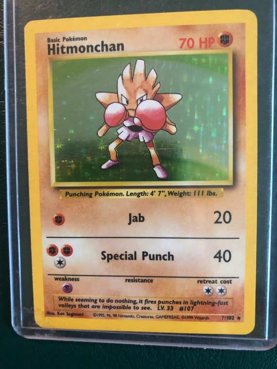 Card Games Toys & Games Games & Puzzles Hitmonchan Rare Holographic ...