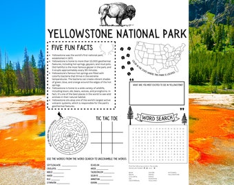 Great Smoky Mountains National Park Kid's Activity Sheet - Etsy