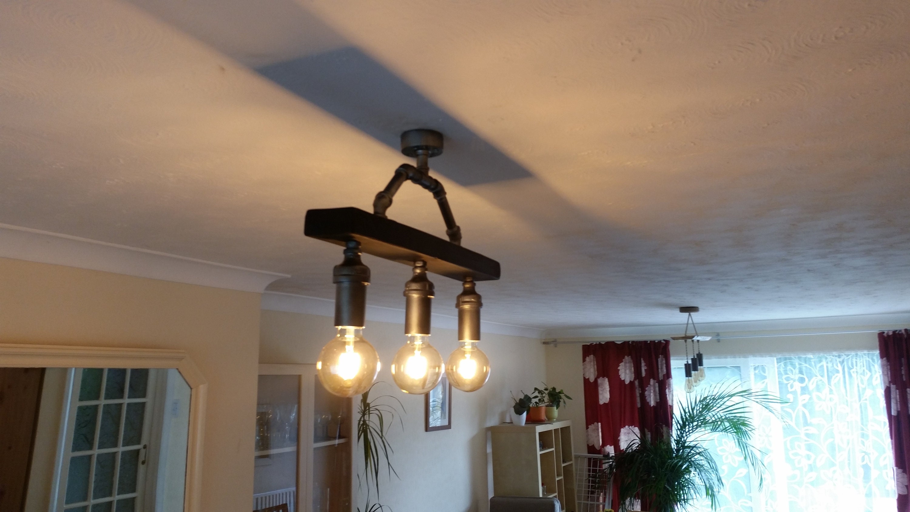 Modernised Industrial Handmade Ceiling Lamp - Etsy