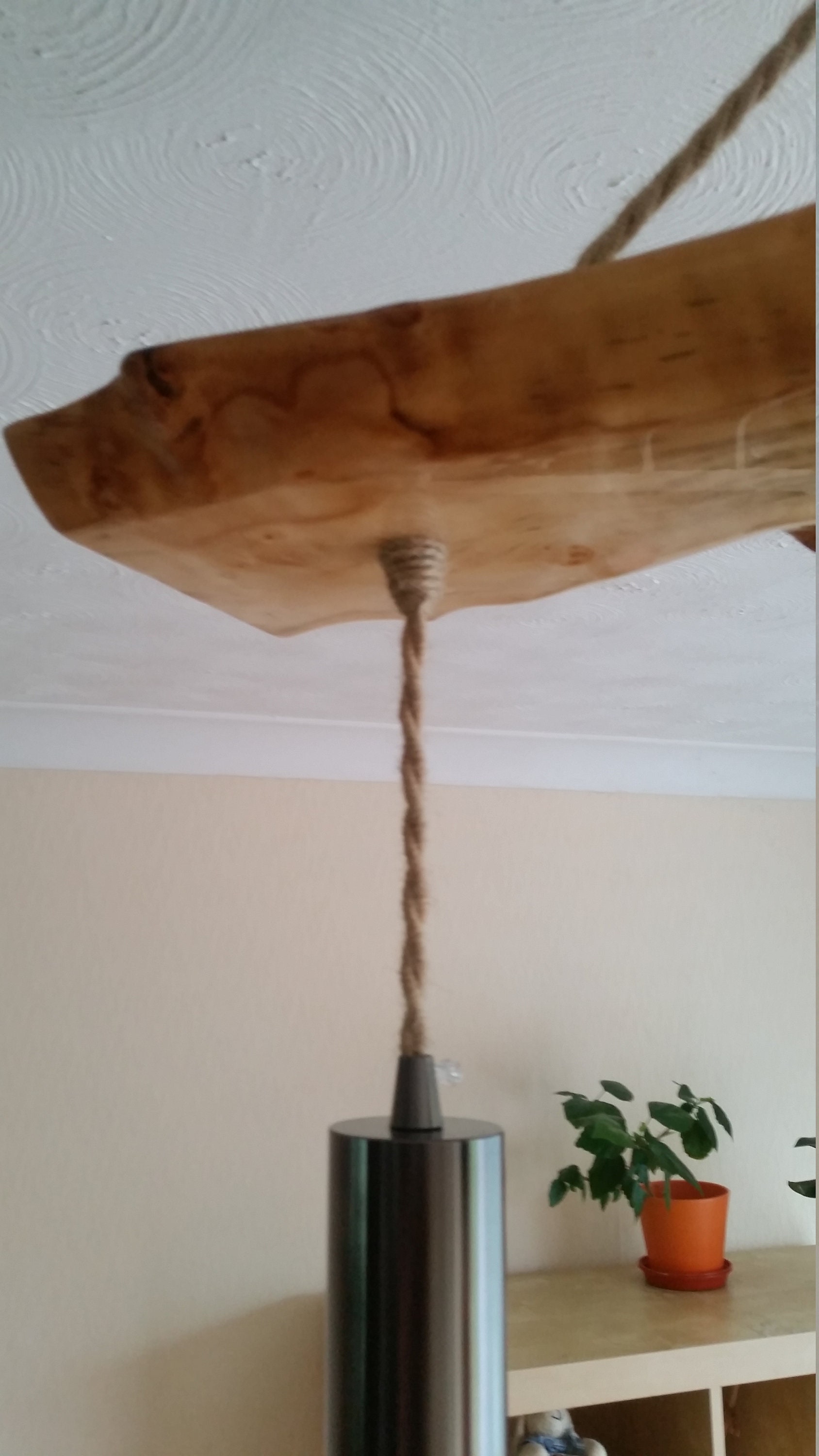 Gorgeous Sycamore Wood Diagonal Ceiling Lamp One of a Kind - Etsy