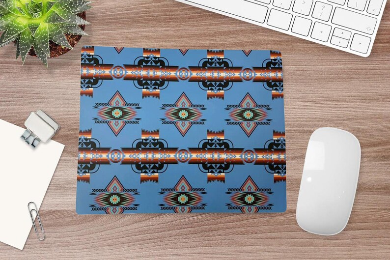 Native American Mouse Pad Pu Leather Desk Protector Mat - Etsy