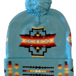 Native American Style Design Beanies Gloves Winter Hats Gloves - Etsy