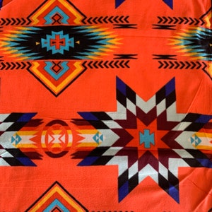 Native American Star Design Throw Size Fleece Blanket Single Side 1ply ...