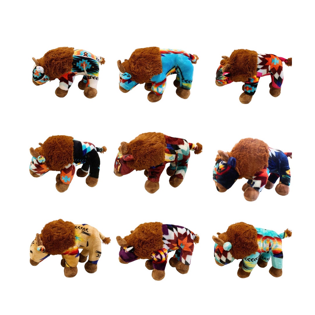 Native American Design Super Soft Buffalo Stuffed Animals Toy for Gifts ...