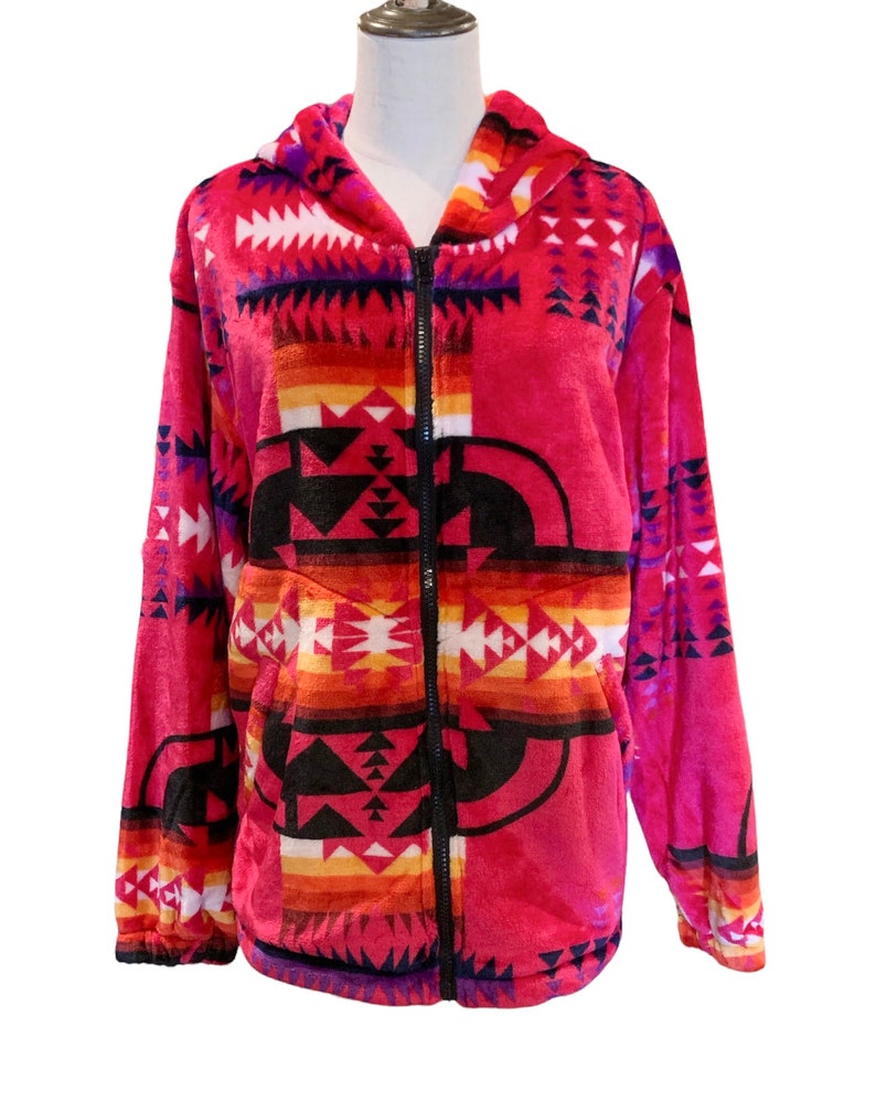 Native American Style Design Plush Adult Jacket Zip-up Hoodies - Etsy