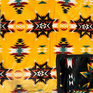 Southwest Native Design Super Soft Plush Reversible Full Size Blanket ...