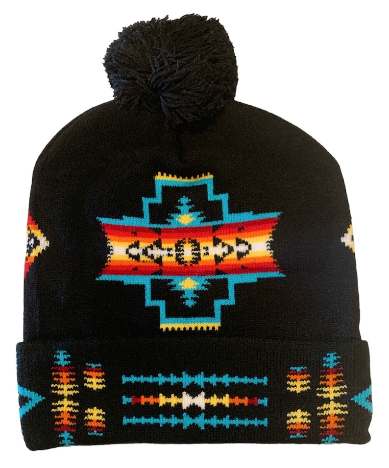 Native American Style Design Beanies Gloves Winter Hats Gloves - Etsy