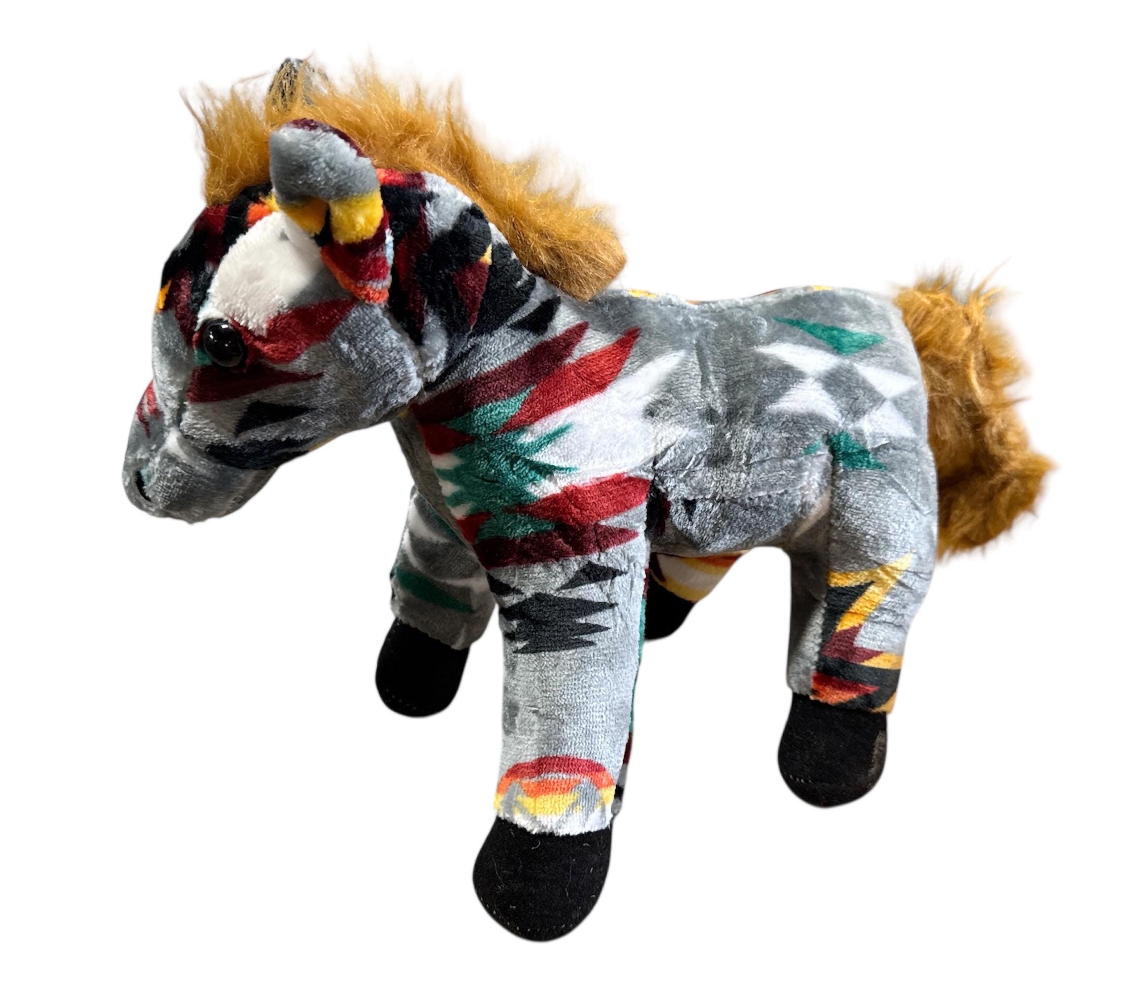 Native American Design Super Soft Plush Horse Stuffed Animal Toy for ...