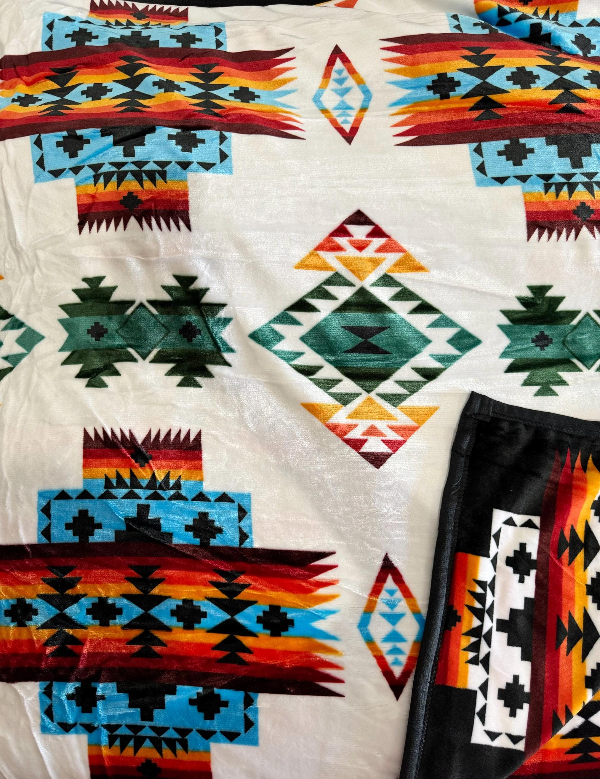 Native American Design Super Soft Queen Size Reversible Blanket - Etsy