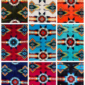 Southwest Native Design Super Soft Plush Reversible Full Size Blanket ...