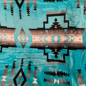 Native American Style Design Super Soft Plush Reversible Full Size ...