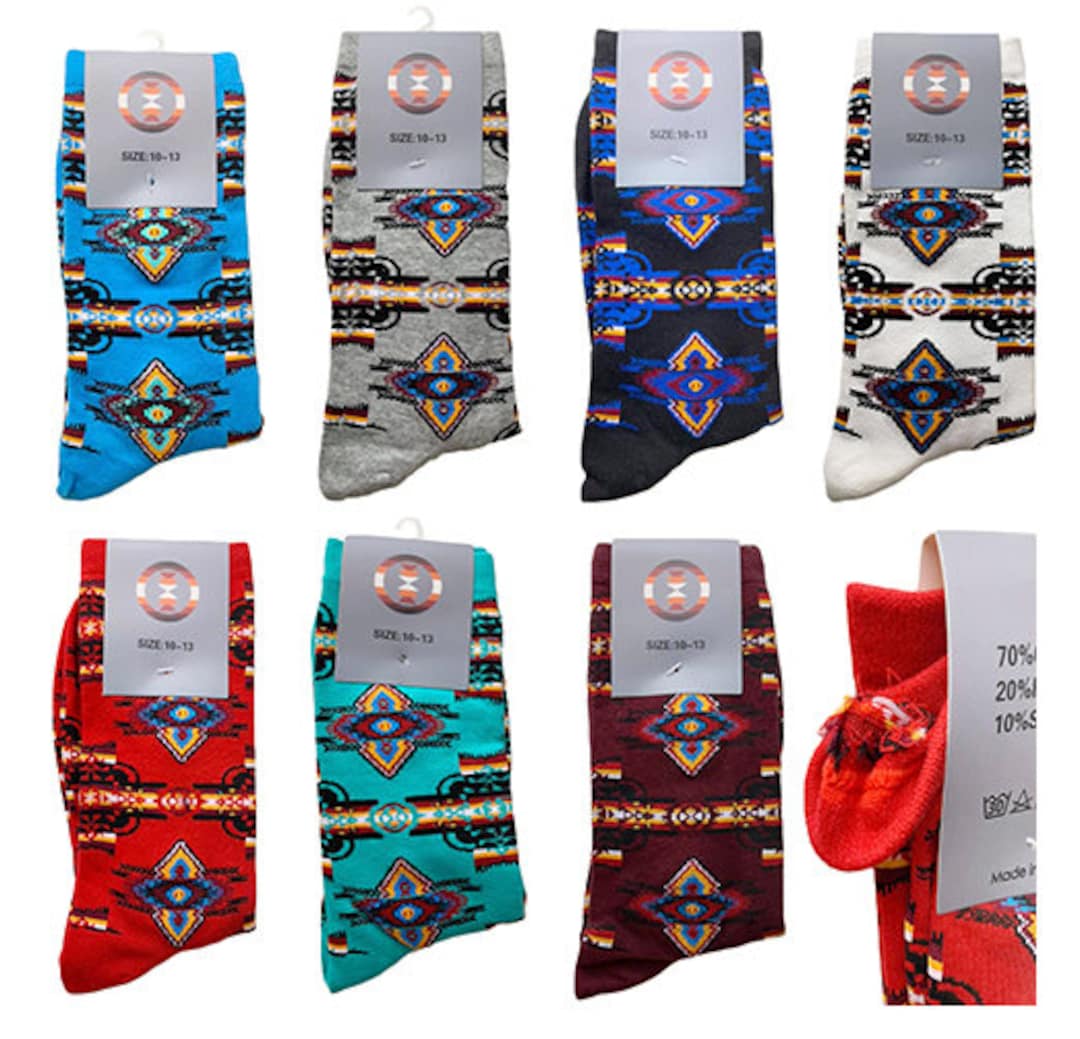 Native American Style Design Adult Socks - Etsy