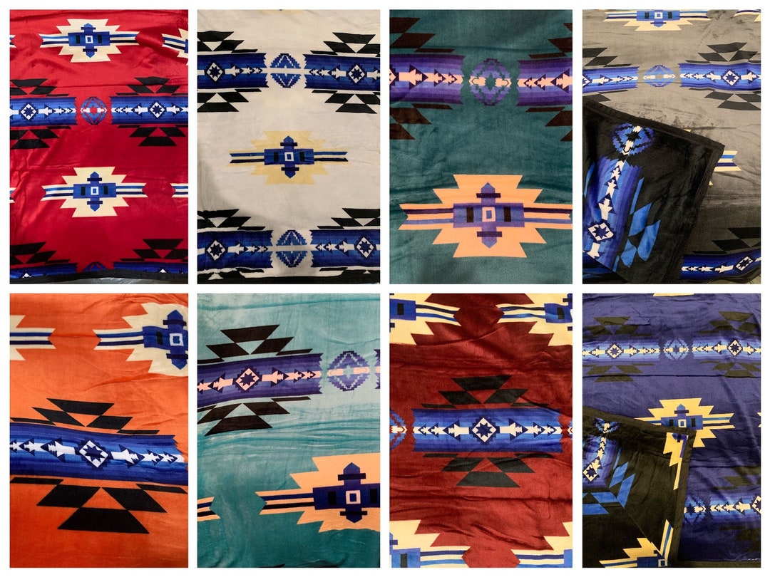 Native American Design Super Soft Queen Size Reversible Blanket - Etsy