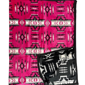 Native American Style Design Super Soft Plush Reversible Full Size ...