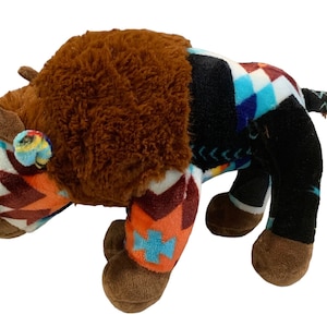 Native American Design Super Soft Buffalo Stuffed Animals Toy for Gifts ...
