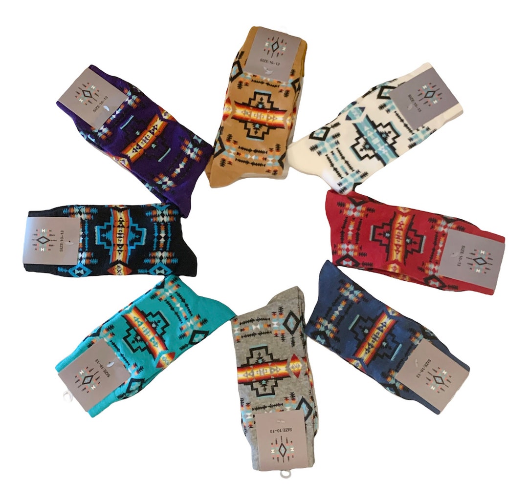 Southwest Native American Style Design New Diamond Adult Unisex Socks ...