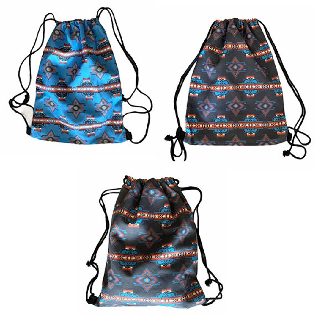 Southwest Native Design Drawstring Bags Backpack - Etsy