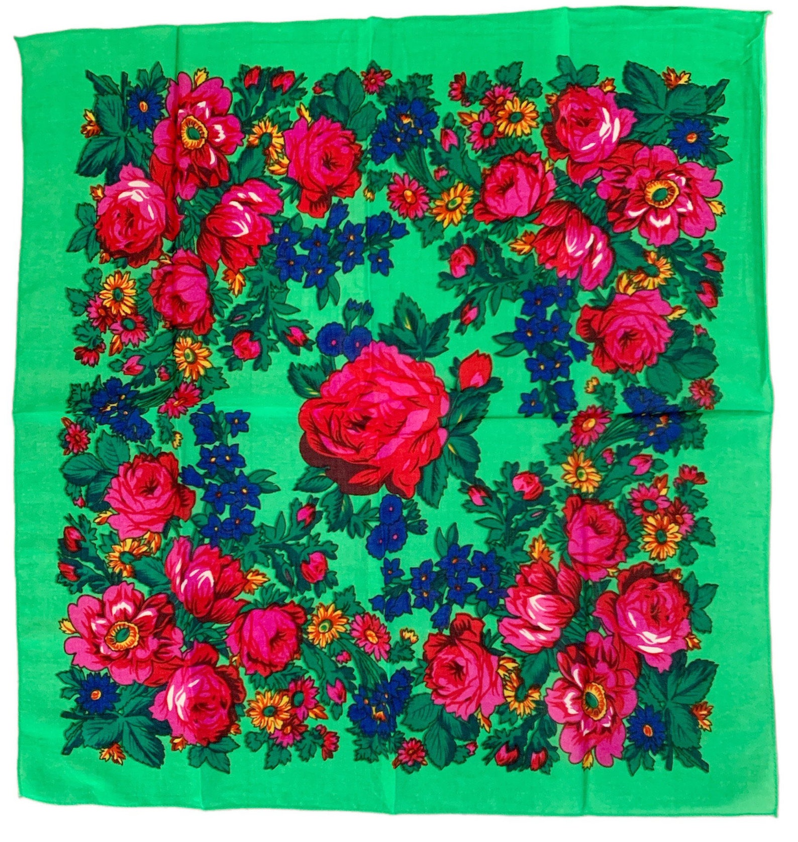 Flower Scarf. Traditional Rose Print Accessoriesfloral - Etsy