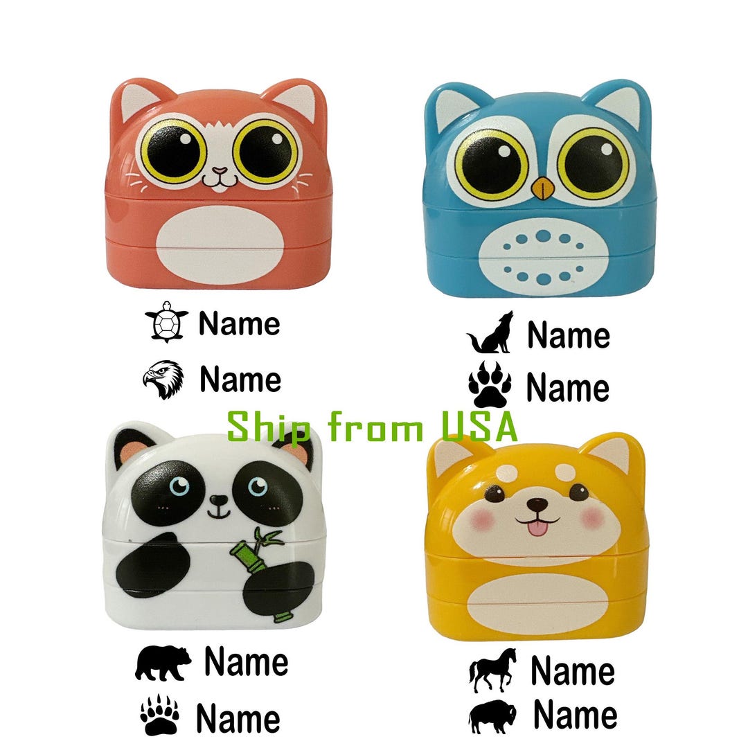 Custom Name Stamp: Native American Design, School Label Stamp - Etsy