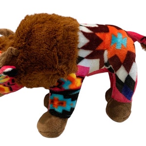 Native American Design Super Soft Buffalo Stuffed Animals Toy for Gifts ...