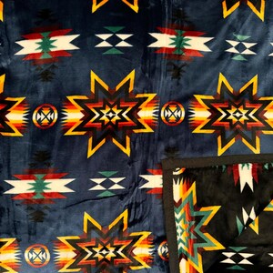 Native American Style Design Super Soft Plush Reversible Full Size ...