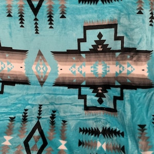 Southwest Native Design Super Soft Plush Reversible Full Size Blanket ...