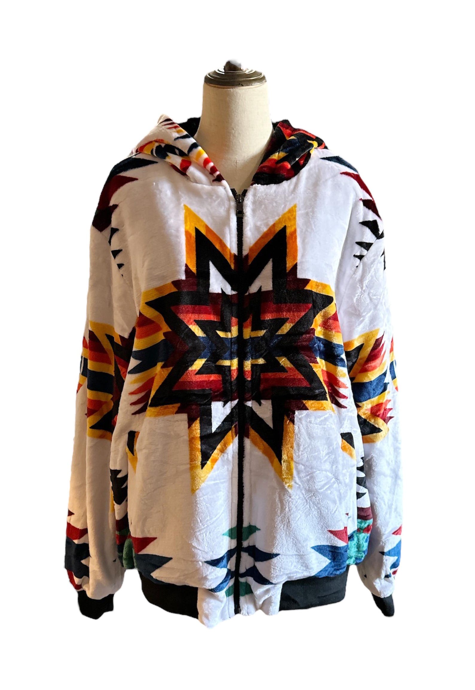 Native American Style Design Super Soft Adult Jackets With Sherpa ...