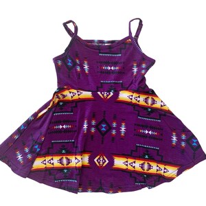 Southwest Native American Style Design Kids Summer Dress Suspender ...