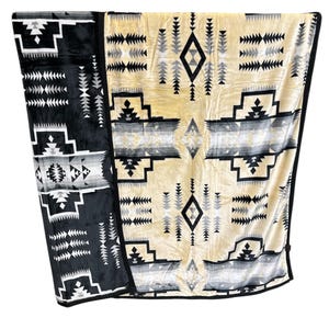 Native American Style Design Super Soft Plush Reversible Full Size ...