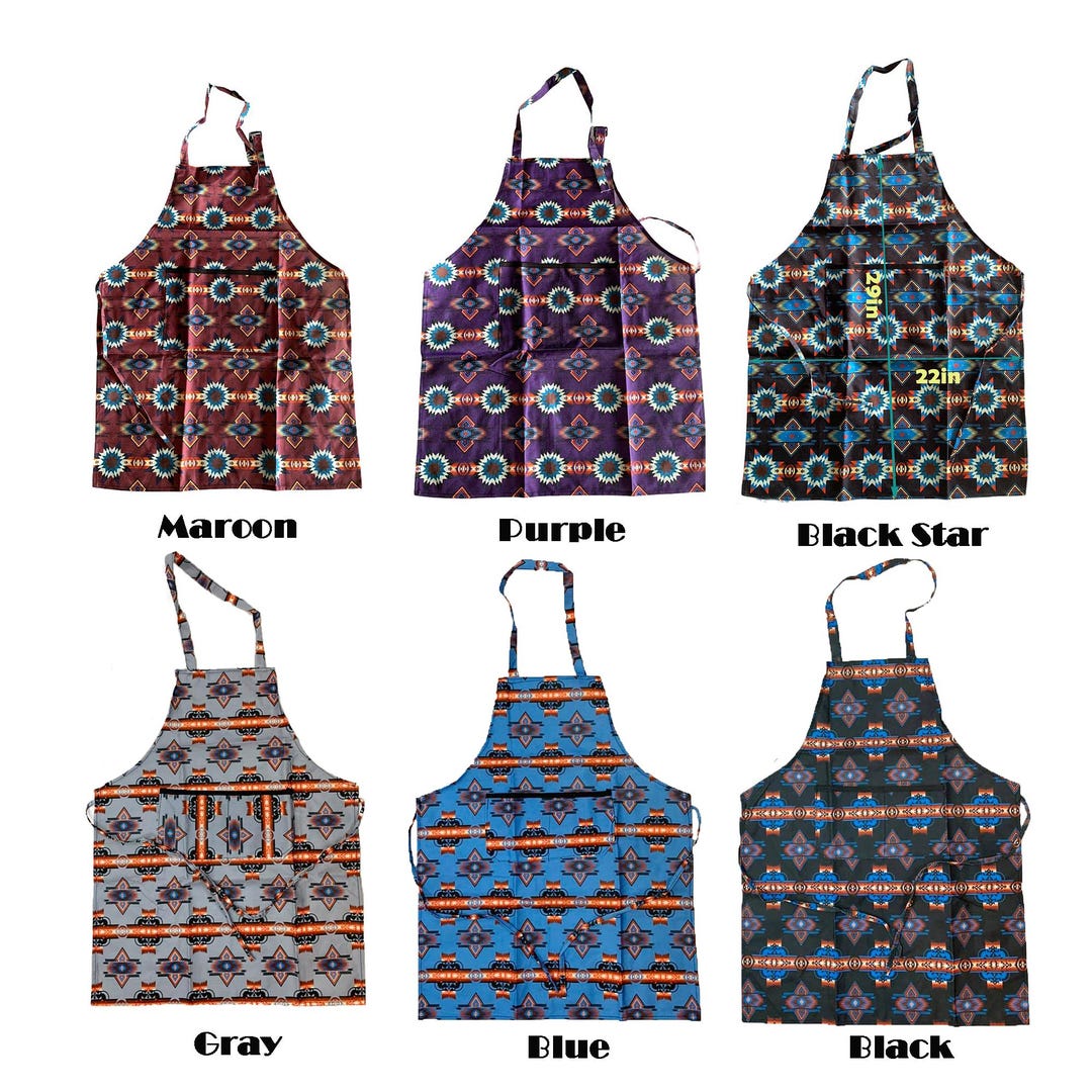 Southwest Native American Style Design Apron,oven Glove for Party ...