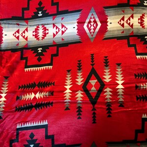 Native American Style Design Super Soft Plush Reversible Full Size ...