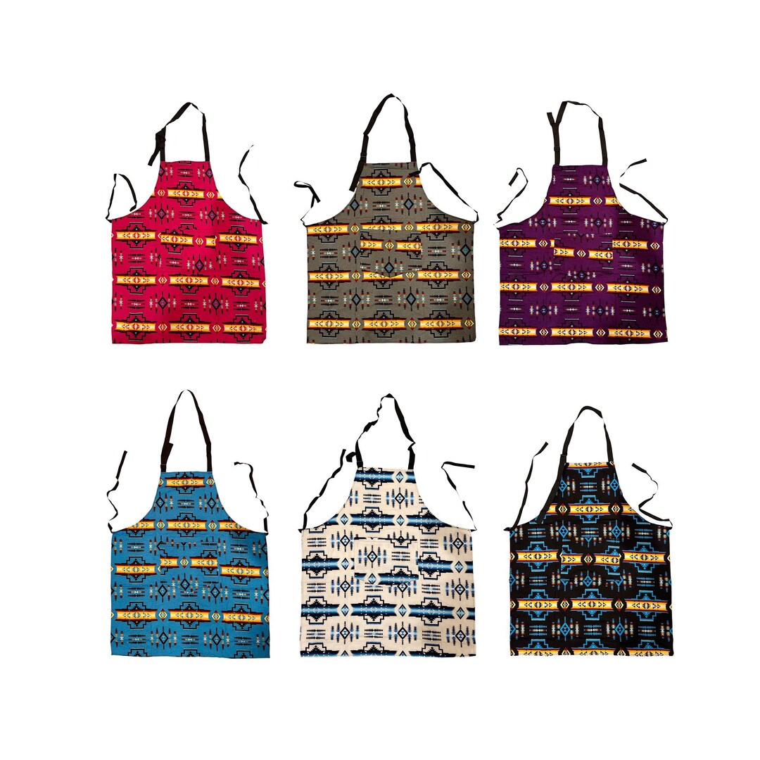 Native American Design Kitchen Apron: Southwest Style, 100% Polyester ...