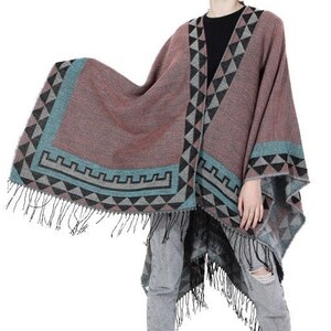 Southwest Shawl, Poncho-native American Style Design--one Size Fits ...