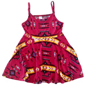 Southwest Native American Style Design Kids Summer Dress Suspender ...